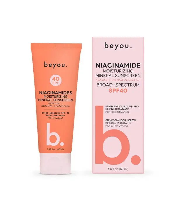 Beyou Daily Moisturizer Mineral Face Spf 40 Sunscreen - No Color ...