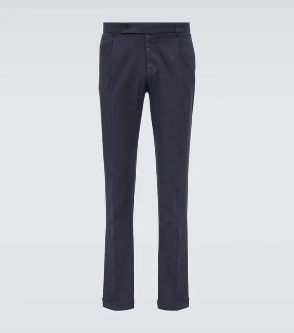 Thom Sweeney Mid-rise Slim Chinos