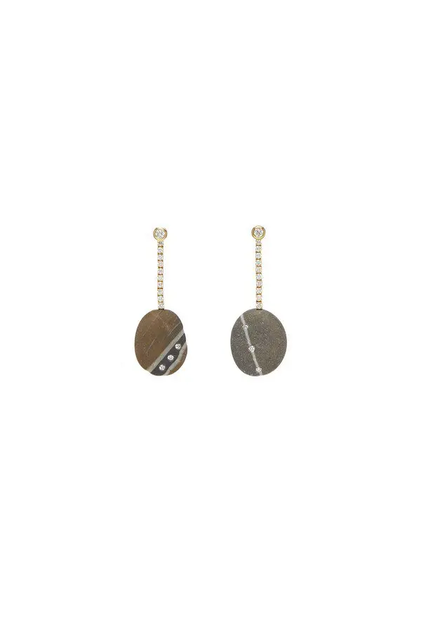 CVC STONES Gris Signature Drop Earrings - Gold