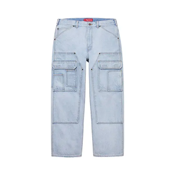Supreme Double Knee Denim Utility Pant - Blue