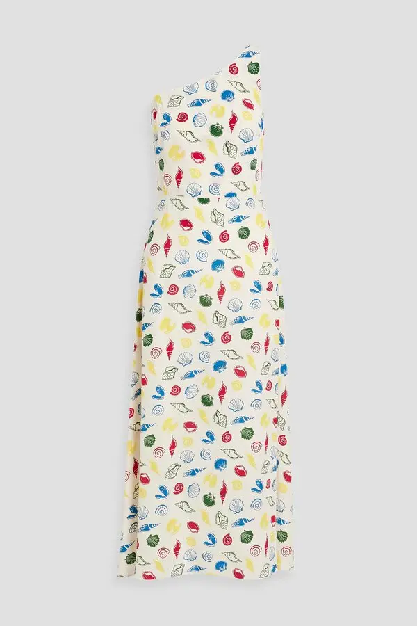 HVN Elena One-shoulder Maxi Dress - Cream