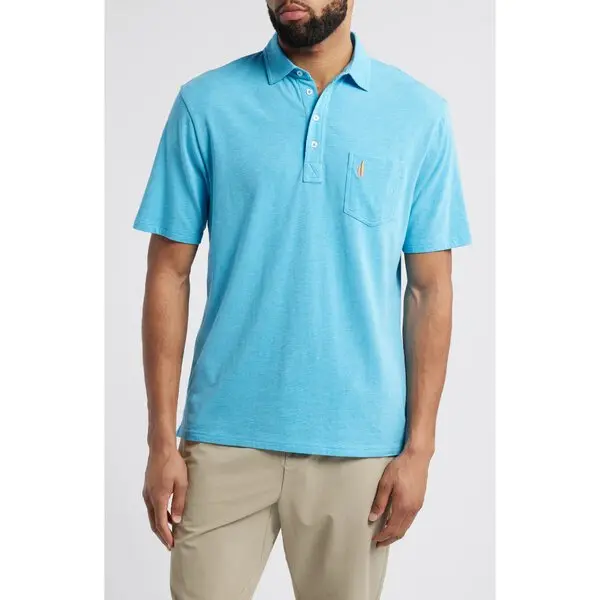 Johnnie-o Heathered Original 2.0 Pocket Polo - Maya