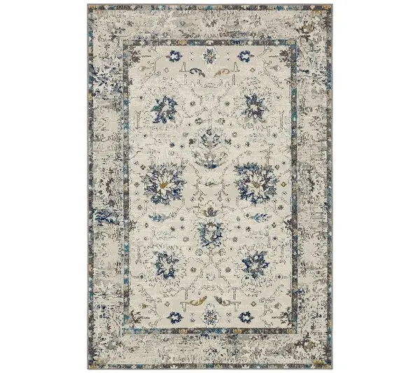 MOHAWK Home Waldorf Grey/dark Blue 5' 3' X 8' A Rea Rug