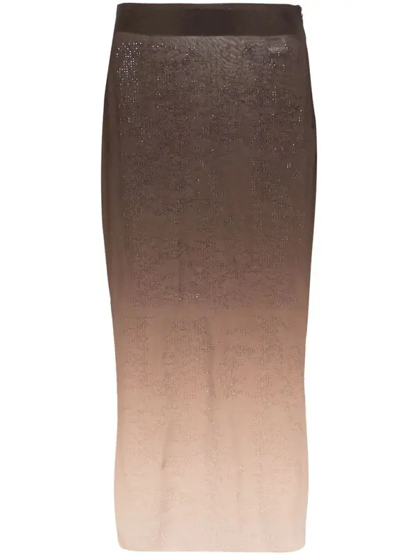 ANDREĀDAMO Rhinestone-embellished Pencil Skirt