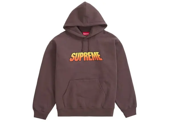 Supreme Gradient Hooded Sweatshirt - Brown