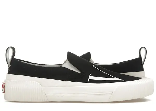 Valentino Garavani Vltn Slip-on Sneakers - Black/white