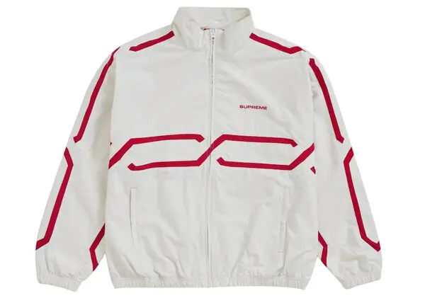 Supreme Inset Link Track Jacket - Light Grey