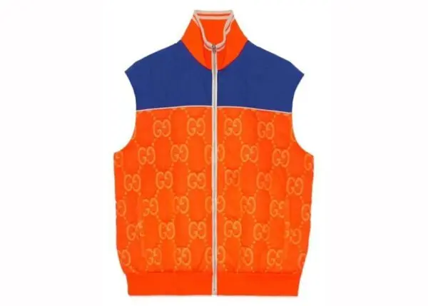 Gucci Gg Jacquard Jacket With Removable Sleeves