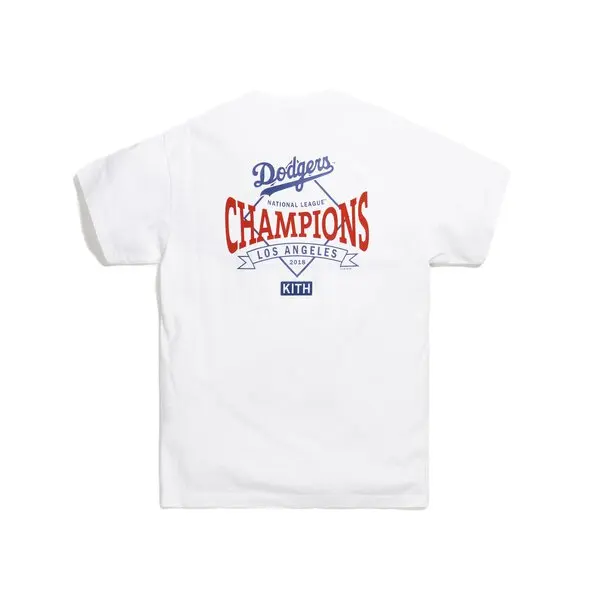 Kith For Major League Baseball Los Angeles Dodgers Homerun Tee Shirt - White