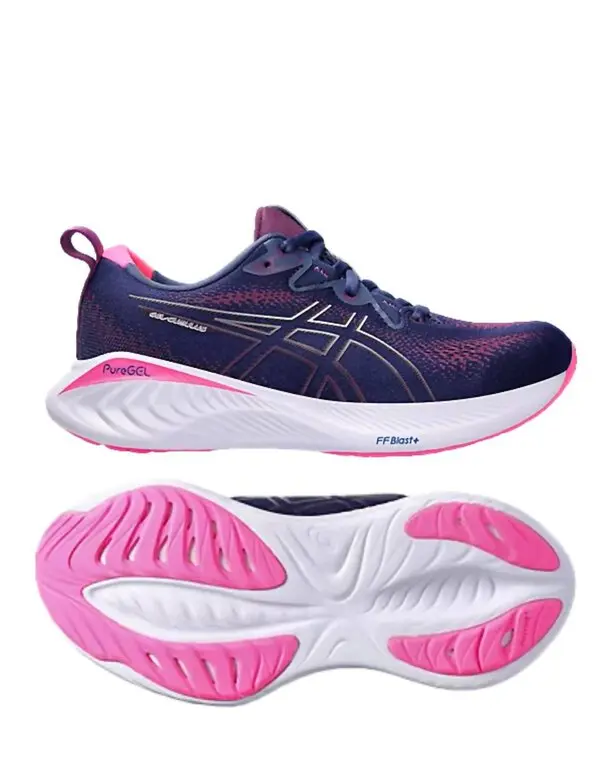Buy Asics Gel Cumulus 25 Running Shoes In Deep Ocean/lilac Hint - Multi ...