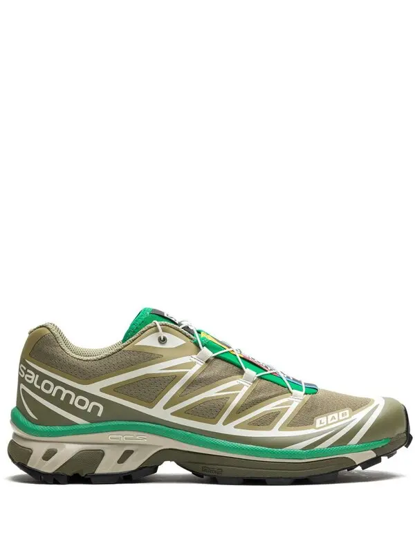 SALOMON Xt-6 Panelled Sneakers - Green