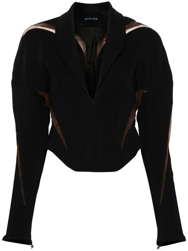 MUGLER Spiral Illusion Jacket