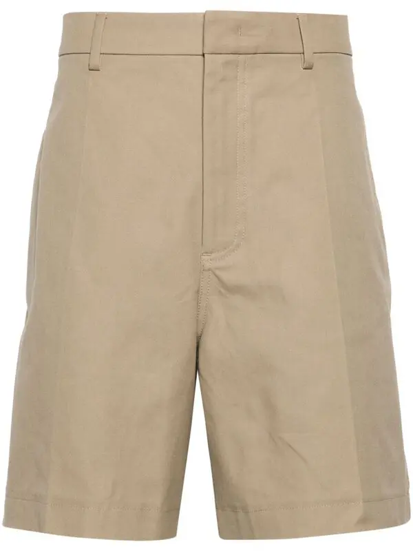 Valentino Garavani Vlogo Cotton Shorts - Neutrals