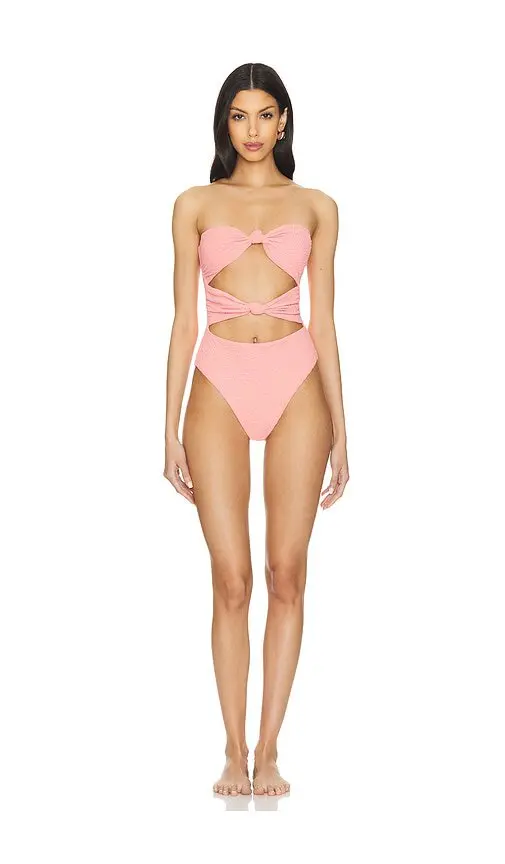 KYA Fallon Reversible One Piece - Flamingo Scrunch