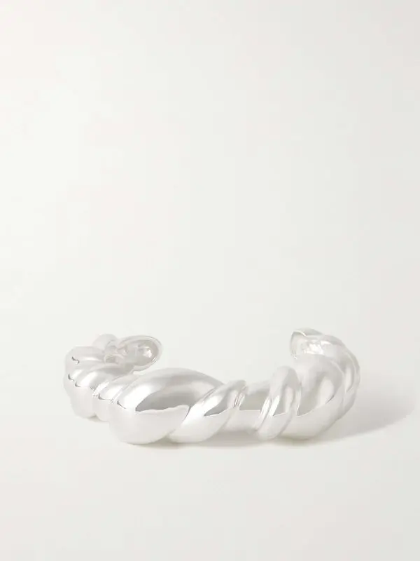 Completedworks Meandering Rhodium-plated Cuff