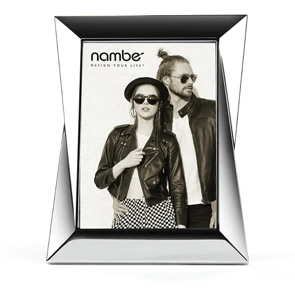 NAMBE Bevel Picture Frame, 5 X 8.5 - Silver
