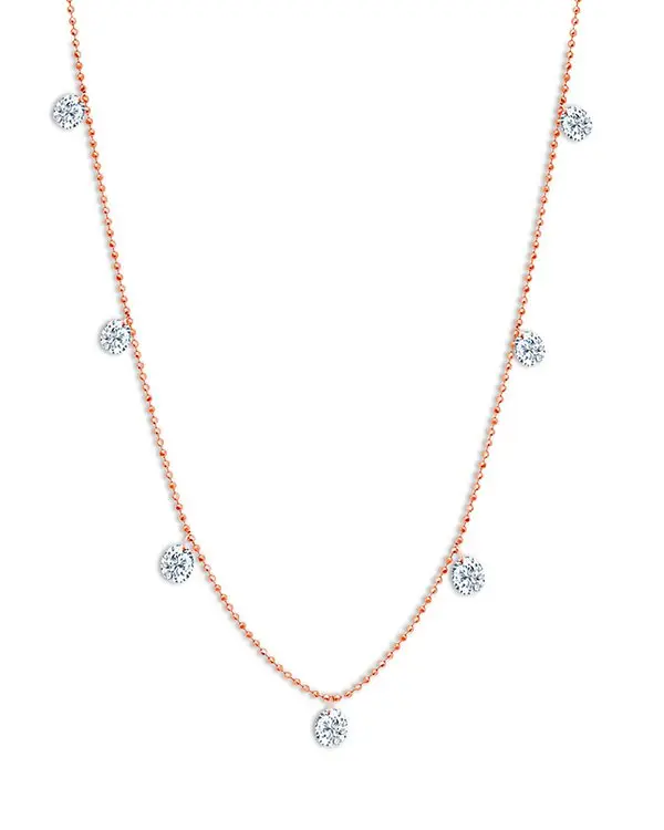 GRAZIELA 18k Diamond Dangle Necklace