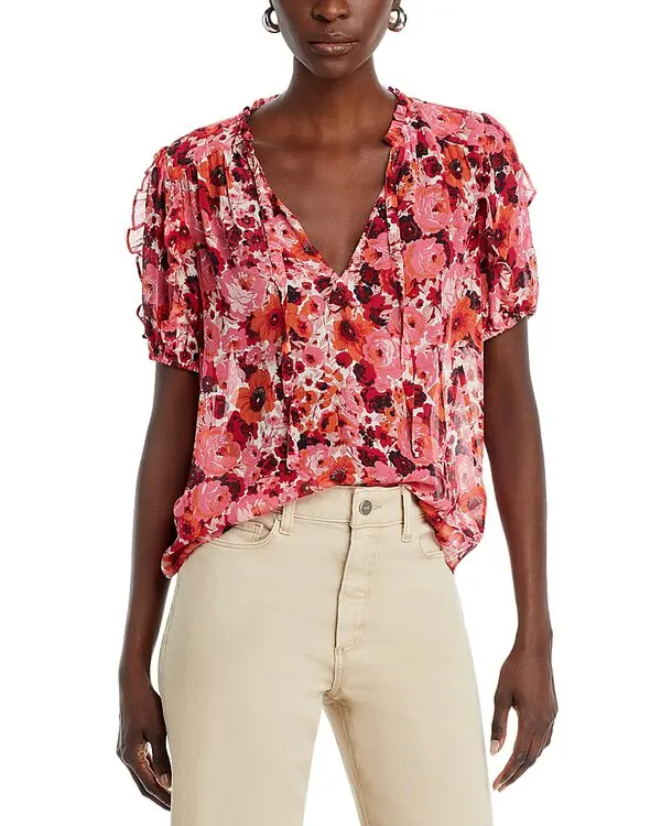 Paige Dandelion Silk Blouse