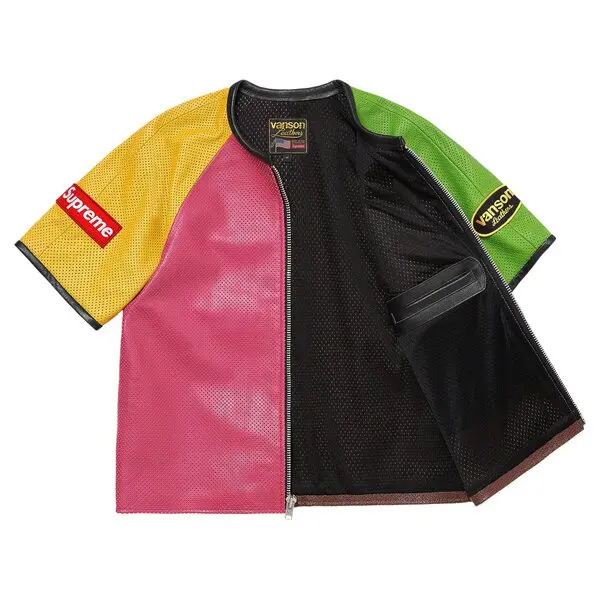 Supreme X Vanson Leathers Racing Jacket - Multicolor