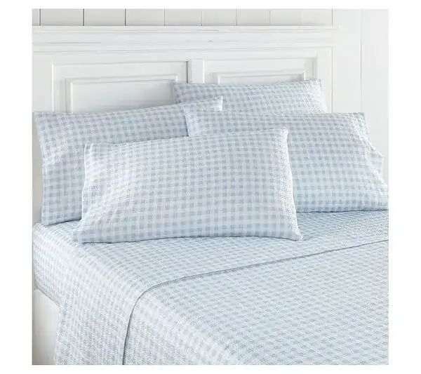 SHAVEL Home Queen Seersucker Sheet Set - One-color | Editorialist