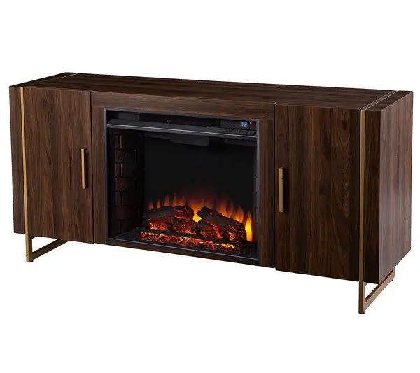 SEI FURNITURE Dashton Electric Fireplace With M Edia Storage