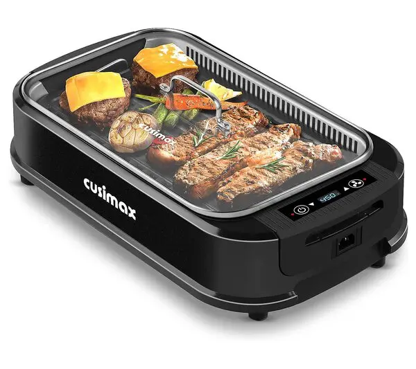 CUSIMAX Electric Portable Indoor Smokeless Gril L