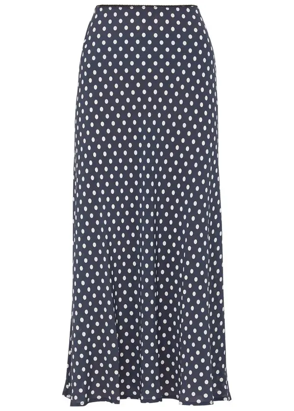 rixo brown polka dot dress