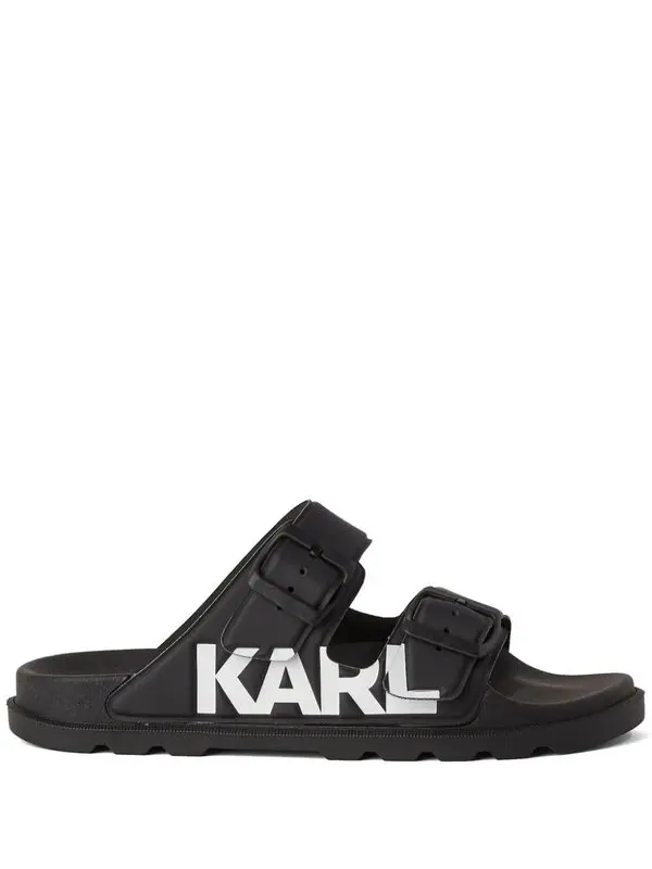 Karl Lagerfeld Kondo Tred Double-strap Sandals