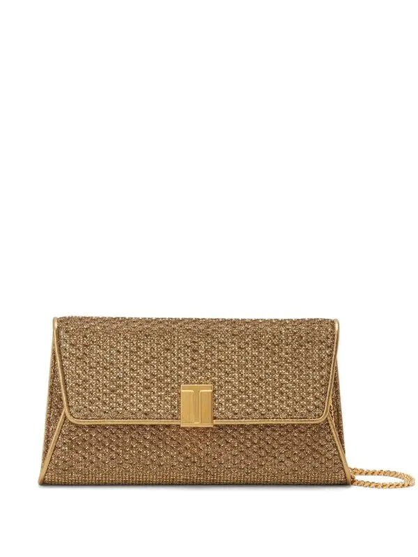 TOM FORD Nobile Metallic Clutch - Gold