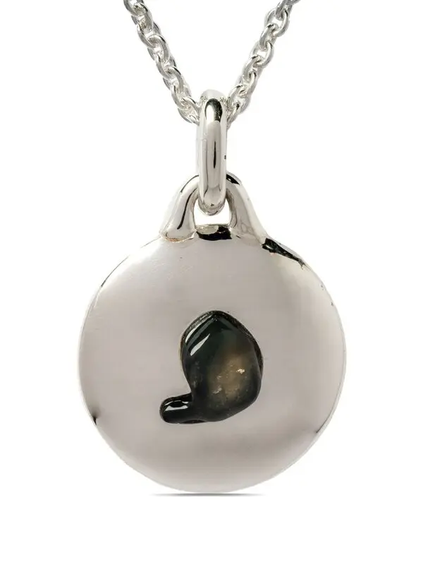PARTS OF FOUR Disk Pendant Necklace - Silver