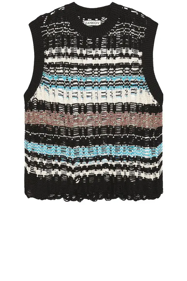 ZANKOV Eric Striped Vest