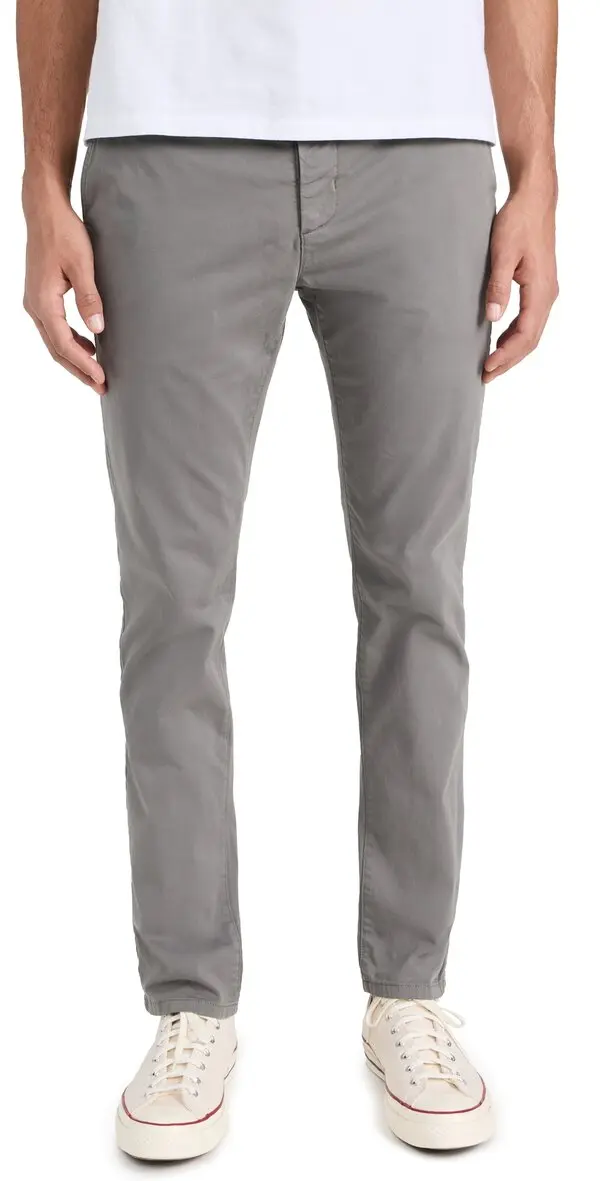 Paige Danford Stretch Sateen Chinos - Cool Slate