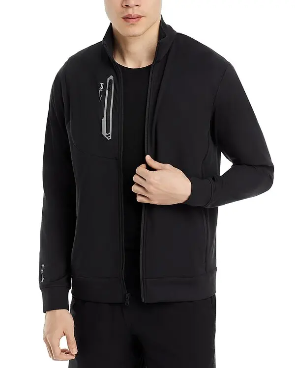 Ralph Lauren Zip Front Track Jacket - Black | Editorialist