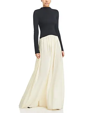 Solid & Striped X Sofia Richie Grainge The Soglio Color Blocked Dress - Ecru