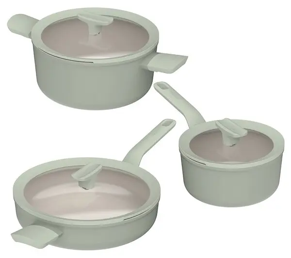 BERGHOFF Balance 6pc Non-stick Ceramic Cookware Set, Recycled