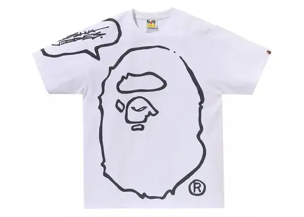 A BATHING APE 半袖Tシャツ ホワイト 中古・古着通販】A BATHING APE (ア ベイシング エイプ) 半袖Tシャツ