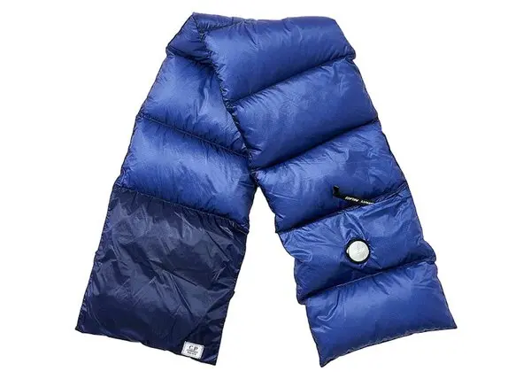 PALACE X C.p. Company Down Pocket Scarf - Bright Cobalt Blue