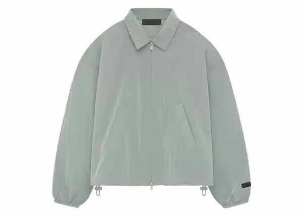 Fear Of God Essentials Crinkle Nylon Shell Bomber Jacket - Seal