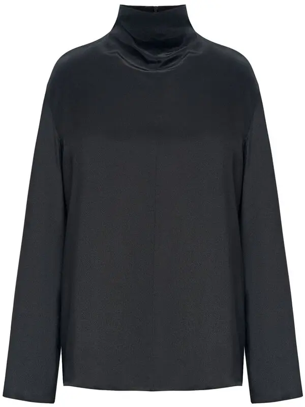 12 STOREEZ High-neck Chiffon Blouse