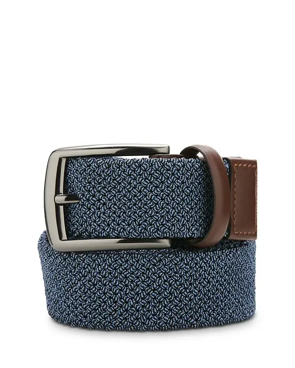 Bloomingdale'S Stretch Webbing Belt Exclusive - Denim