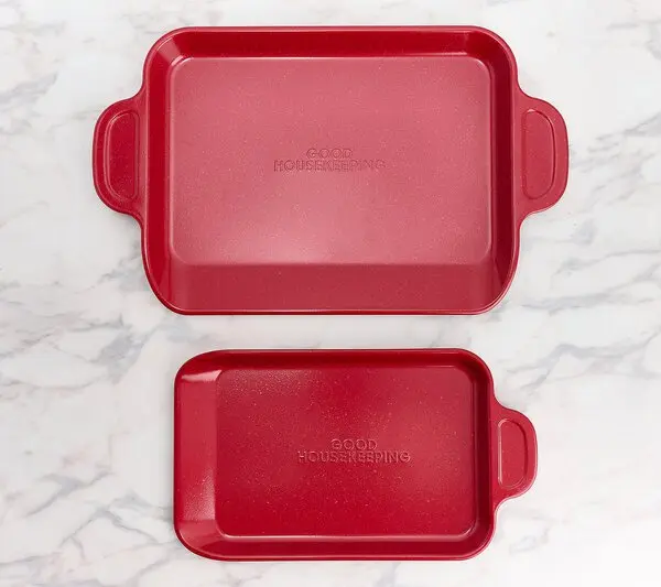 GOOD HOUSEKEEPING 2-pc Relia-pan Nonstick Slide Out Pans