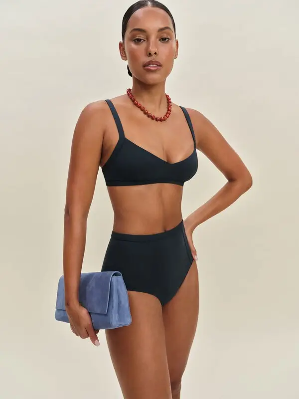 REFORMATION Soleil Bikini Top - Midnight