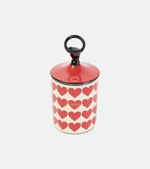 Gucci Hearts Freesia Scented Candle - Red | Editorialist