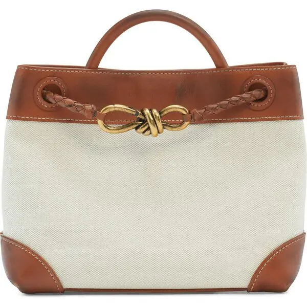 Bottega Veneta Small Andiamo Canvas Shoulder Bag