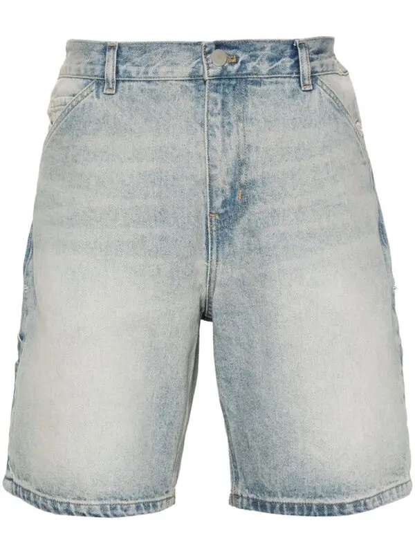 COURREGES Denim Shorts - Light Blue Wash