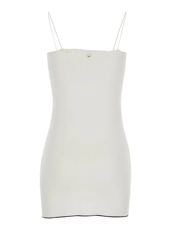 Buy Jacquemus Mini Dress 'la Mini Robe Aro' In Viscose - White At 33% Off | Editorialist