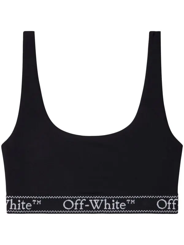 Buy Off-White Bra With Logo - Black At 33% Off | Editorialist