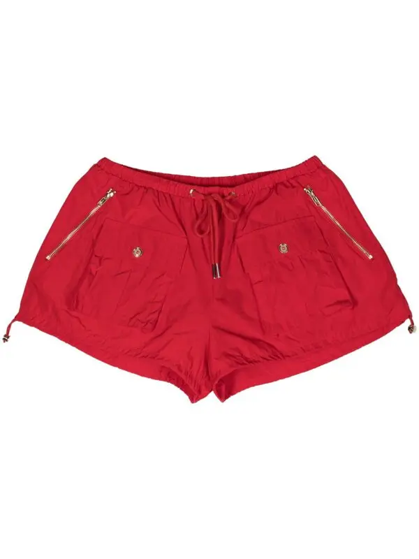 Cynthia Rowley Cargo-pocket Bloomer Shorts - Red