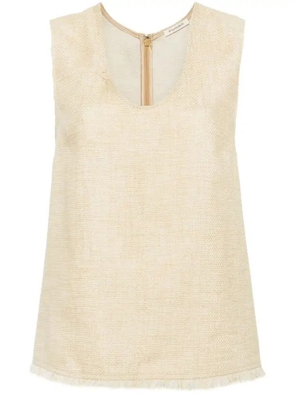 BY MALENE BIRGER Debbia Fringed Tank Top