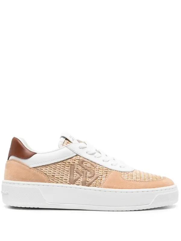 STUART WEITZMAN Courtside Raffia Sneakers